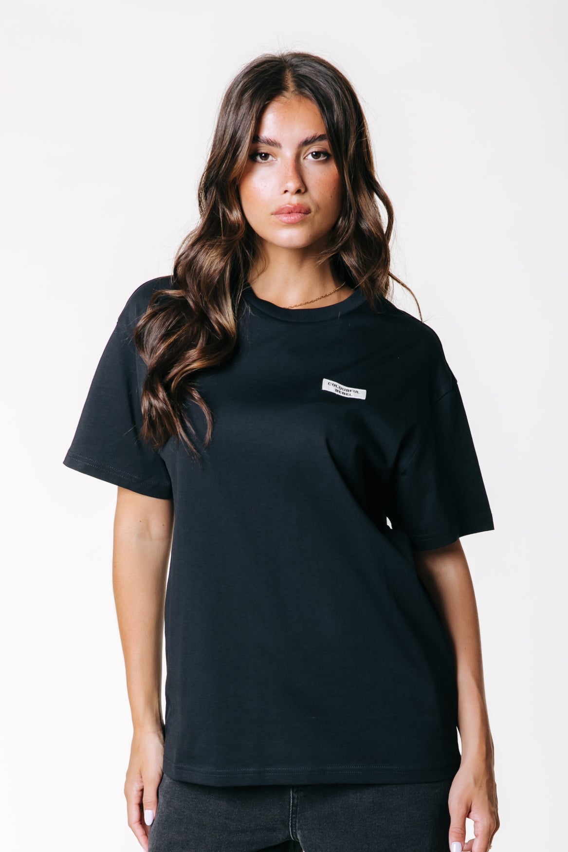 Colorful Rebel Label Tee | Black